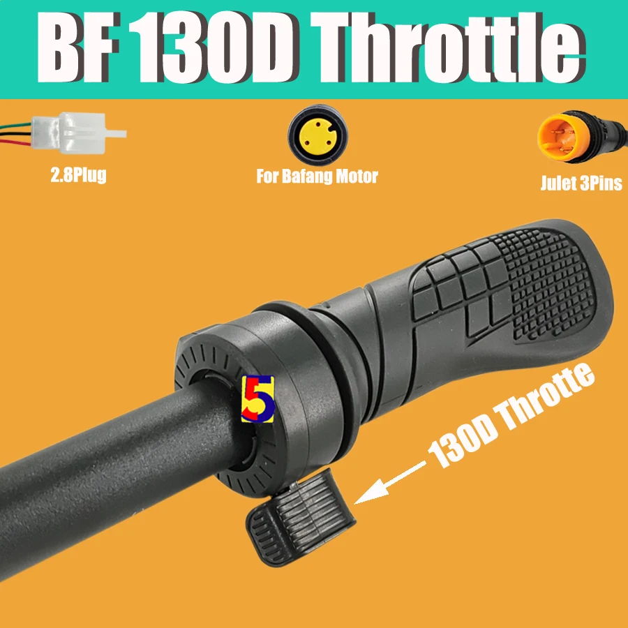 Ebike Bafang Throttle Twist Throttle +Julet/Higo Plug for Bafang Mid ...