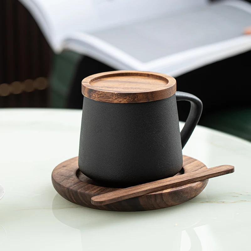 Ceramic Coffee Office Cup | Ceramic Cup Coffee Black | Nordic Black ...