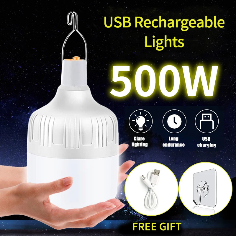 NEW-USB-Rechargeable-LED-Emergency-Lights-Outdoor-Portable-Lanterns ...