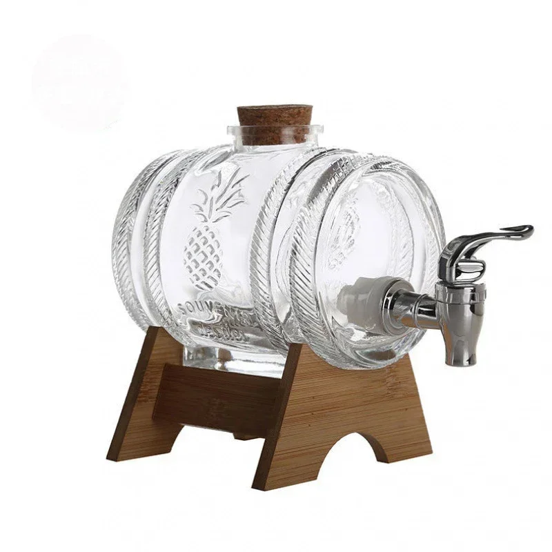 Whisky-Decanter-com-suporte-de-madeira-T-rmicas-de-vidro-sem-chumbo ...