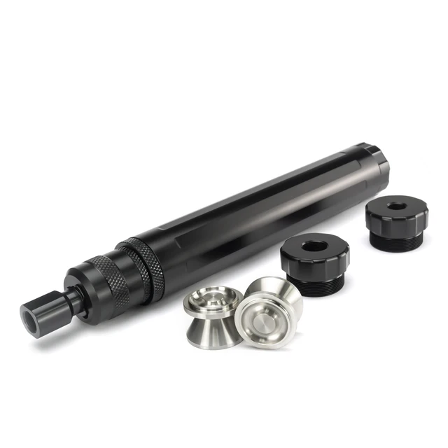 1.7"OD 9"L Stainless Steel Solvent Trap + Quick Detach Booster