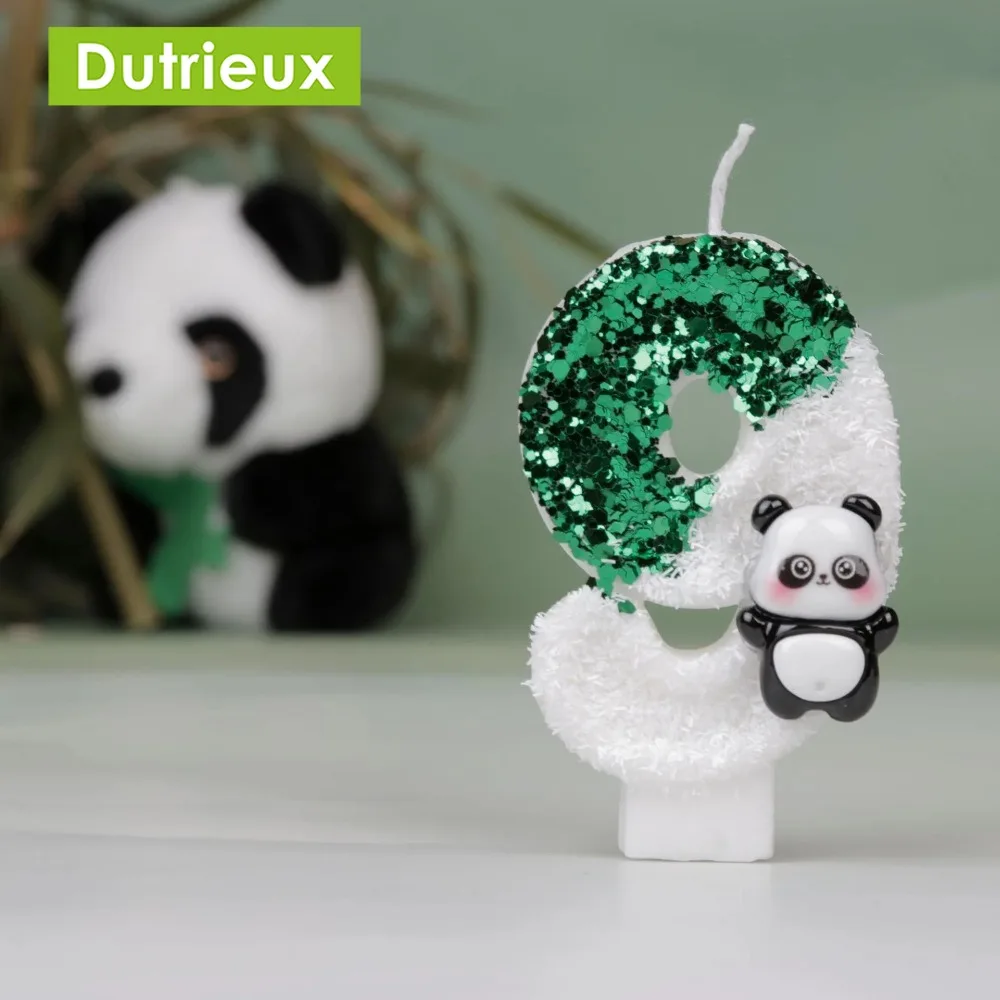 Creative-Digital-Candles-Cute-Panda-Candles-Birthday-Cake-Party ...