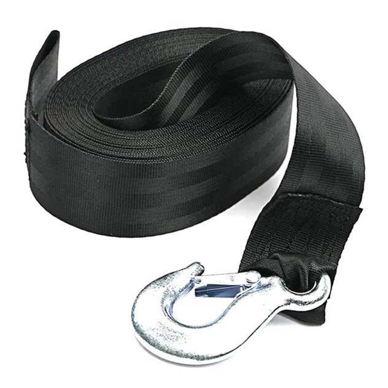 Boat Winch Strap With Hook And Safety Latch - Loop End - 5,000Lbs For ...