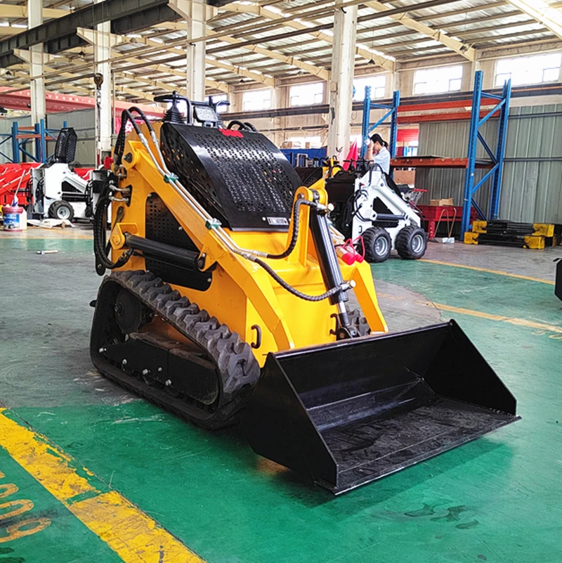 Compact-skid-steer-loader-with-interchangeable-auxiliary-pallet-forks ...