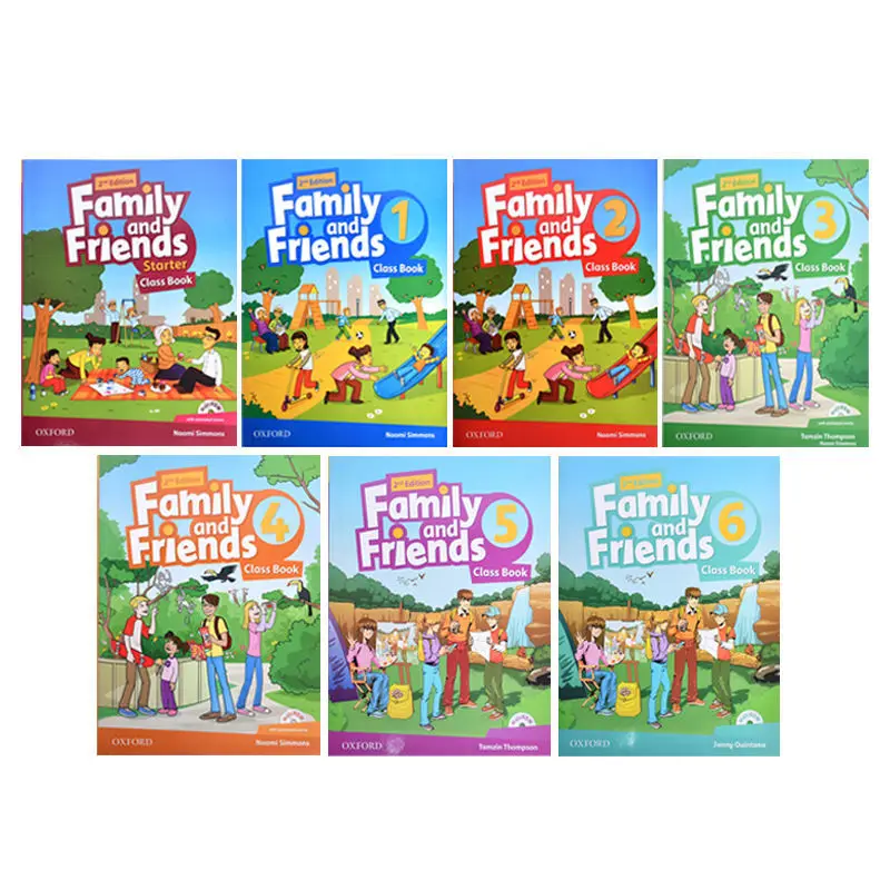 14pcs-Full-Set-English-Version-Oxford-Family-and-Friends-Calss-Book ...
