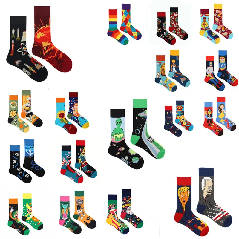 1-Pair-Man-Women-Sock-Original-AB-Tide-Socks-Medium-High-Tube-Colorful ...
