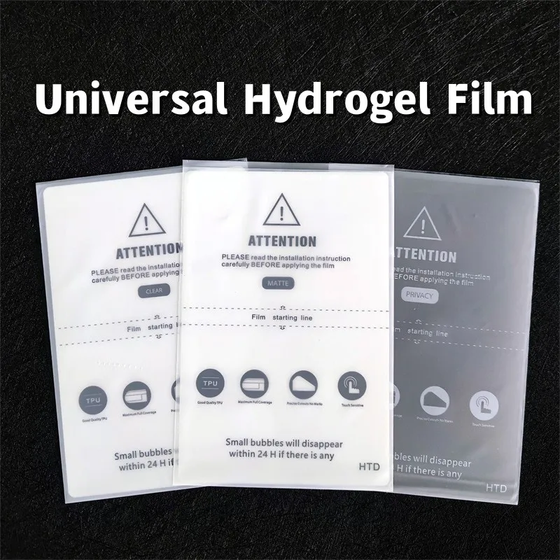 50pcs-TPU-Universal-HD-Hydrogel-Film-For-Smartphone-Screen-Flexible ...