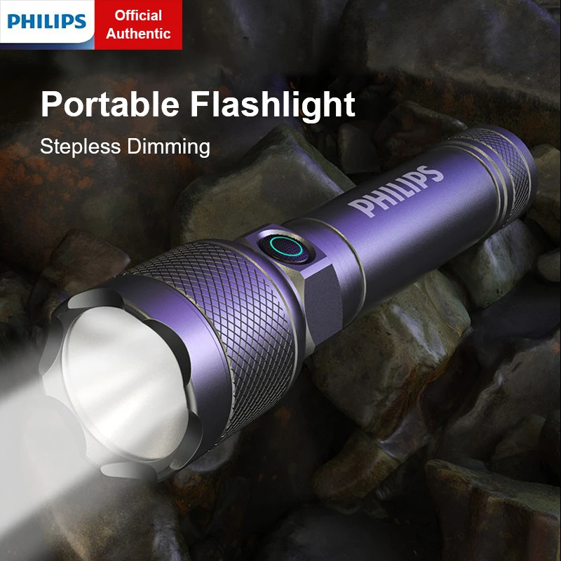 Philips Portable Rechargeable Flashlight IP55 Waterproof Camping Lamp ...