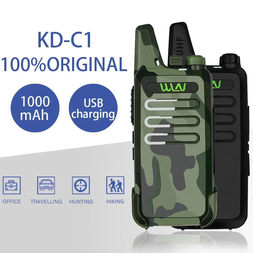 WLN-KD-C1-Mini-Walkie-Talkie-UHF-400-470MHz-16-Channel-Transceiver ...