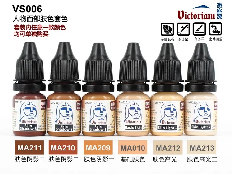 Model-Paint-Pigment-Water-based-Character-Facial-Skin-Tone-Model ...