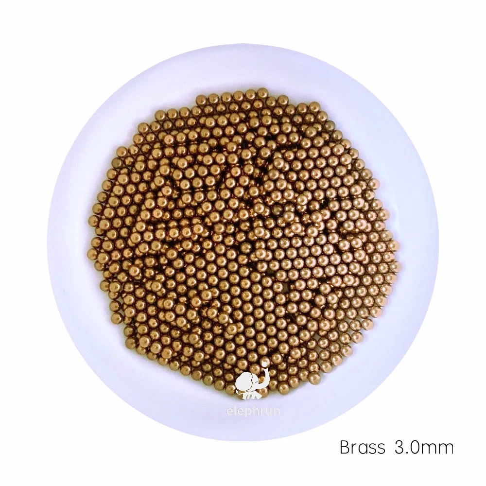 3mm Precision Solid Brass Bearing Balls ( H62 ) For Valves, Furniture ...