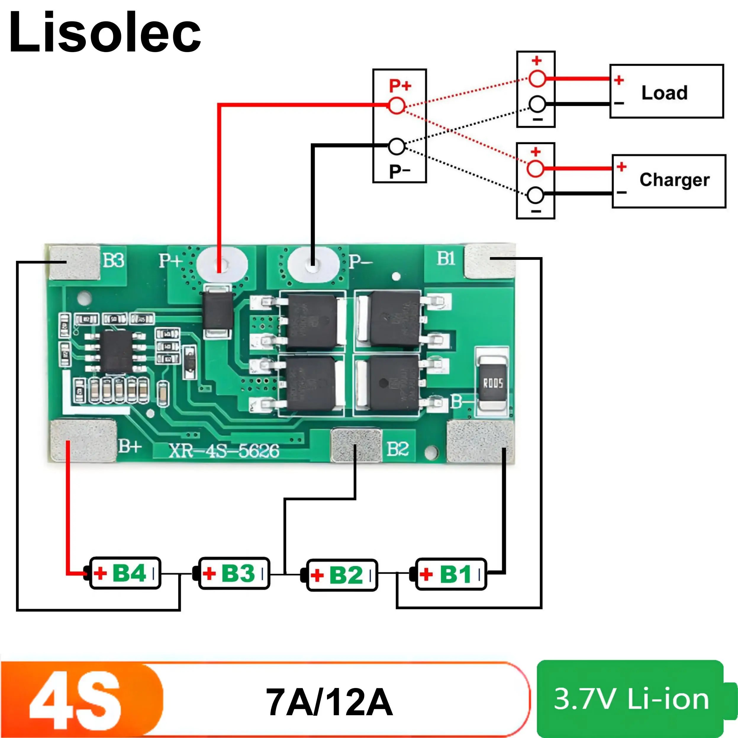4S-Lithium-BMS-12V-14-8V-7A-12A-PCB-Protection-Module-16-8V-18650-Lipo ...