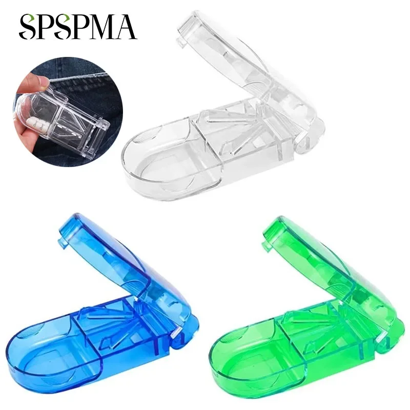 1Pcs Pill Cutter with Safety Shield, Safely Cut Pills and Vitamins ...