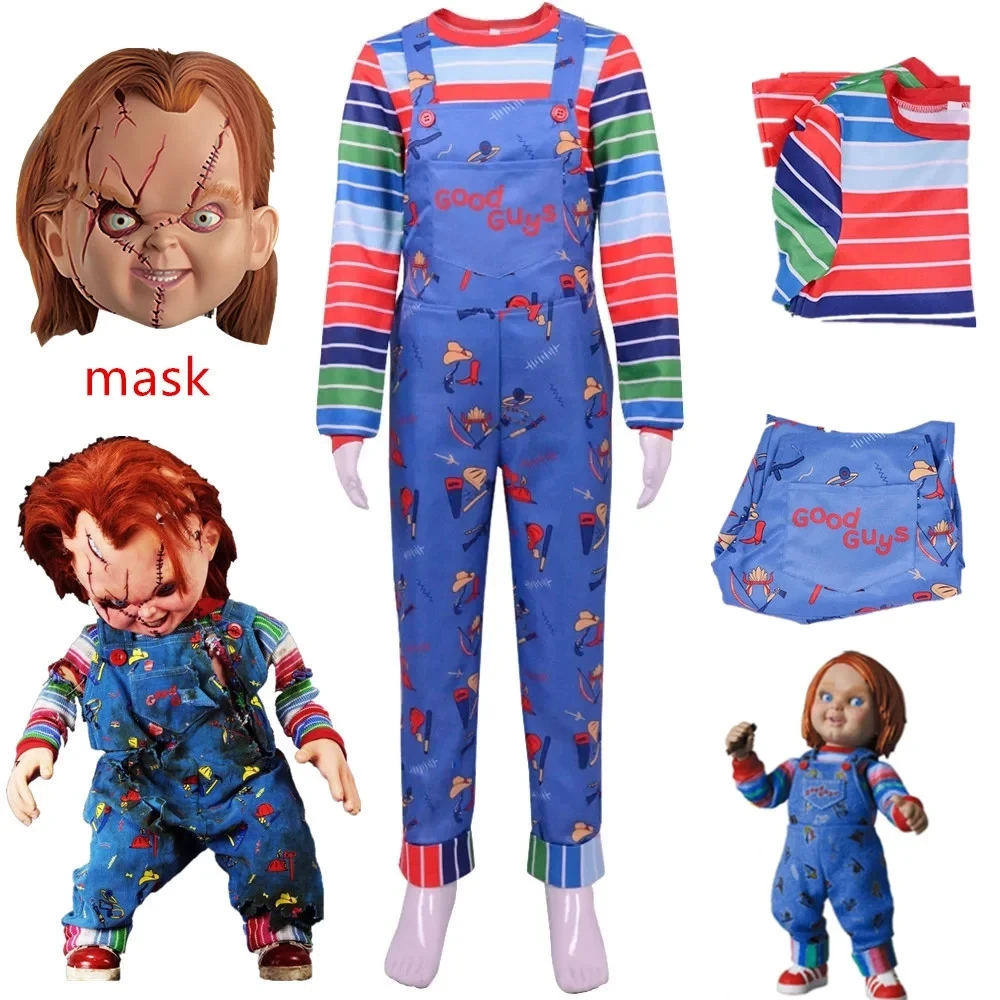 Disfraz-de-Chucky-para-hombre-y-mujer-traje-de-pel-cula-camisa ...