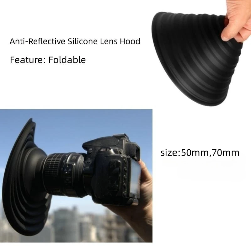 For-50-70mm-70-90mm-Outside-Diameter-Lens-Camera-Lens-Hood-Collapsible ...