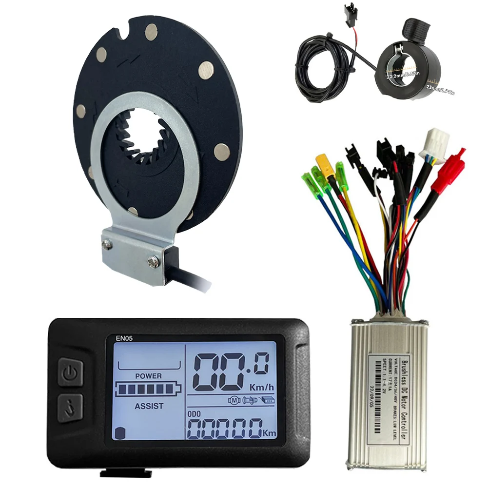 36/48v 17a controlador de onda senoidal en05 display acelerador 8 pas ...