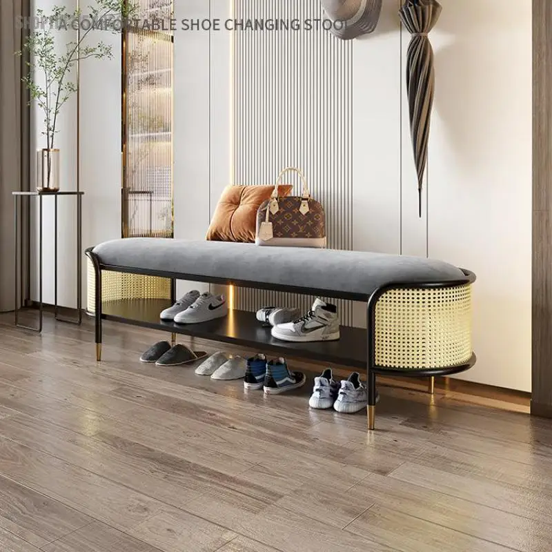 Light-luxury-home-change-shoe-stool-home-entrance-can-sit-in-the-modern ...