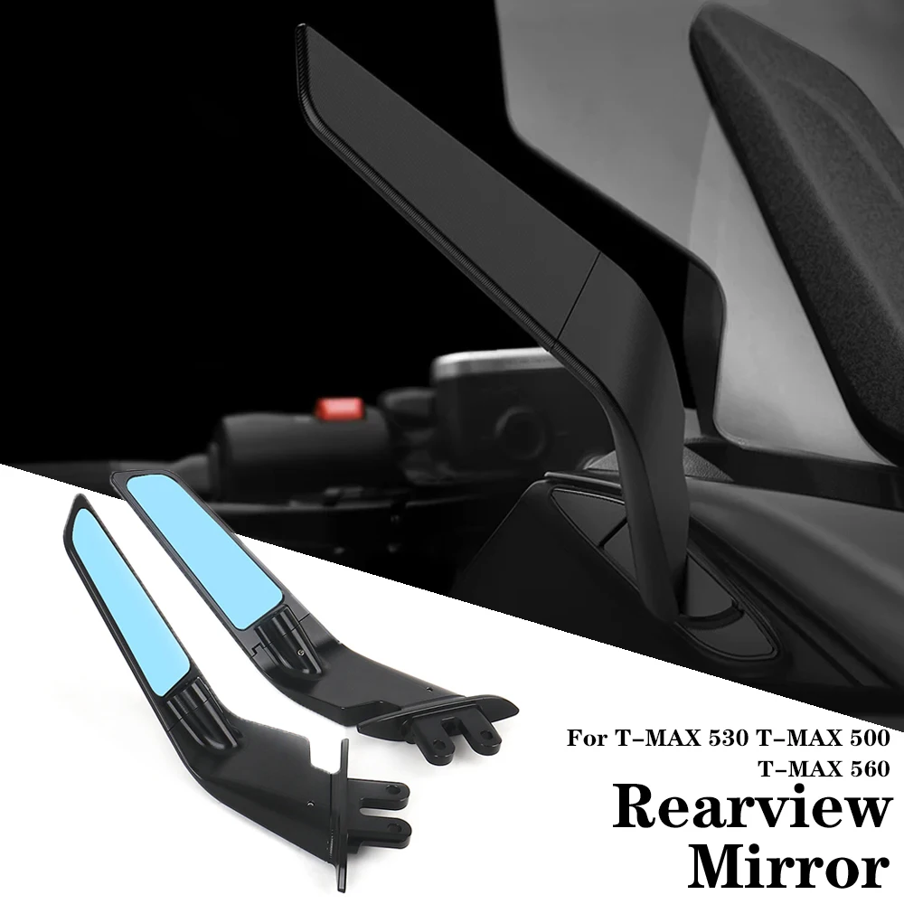 Motorcycle Stealth Wing Mirrors Sports Winglets Mirror Adjustable ...
