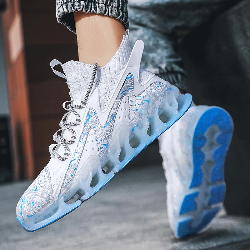 New High Quality Blade Sole Men Sneakers Breathable Running Shoes ...