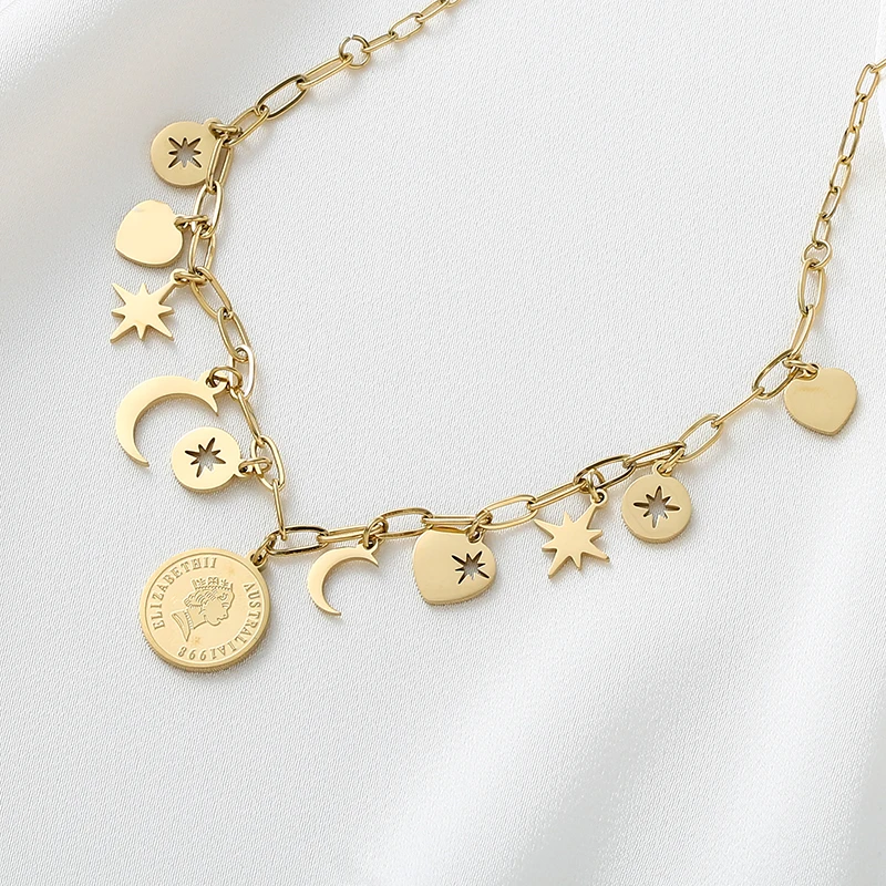 Moon-Sequin-Pendant-Single-Layer-Stainless-Steel-Necklace-for-Women ...