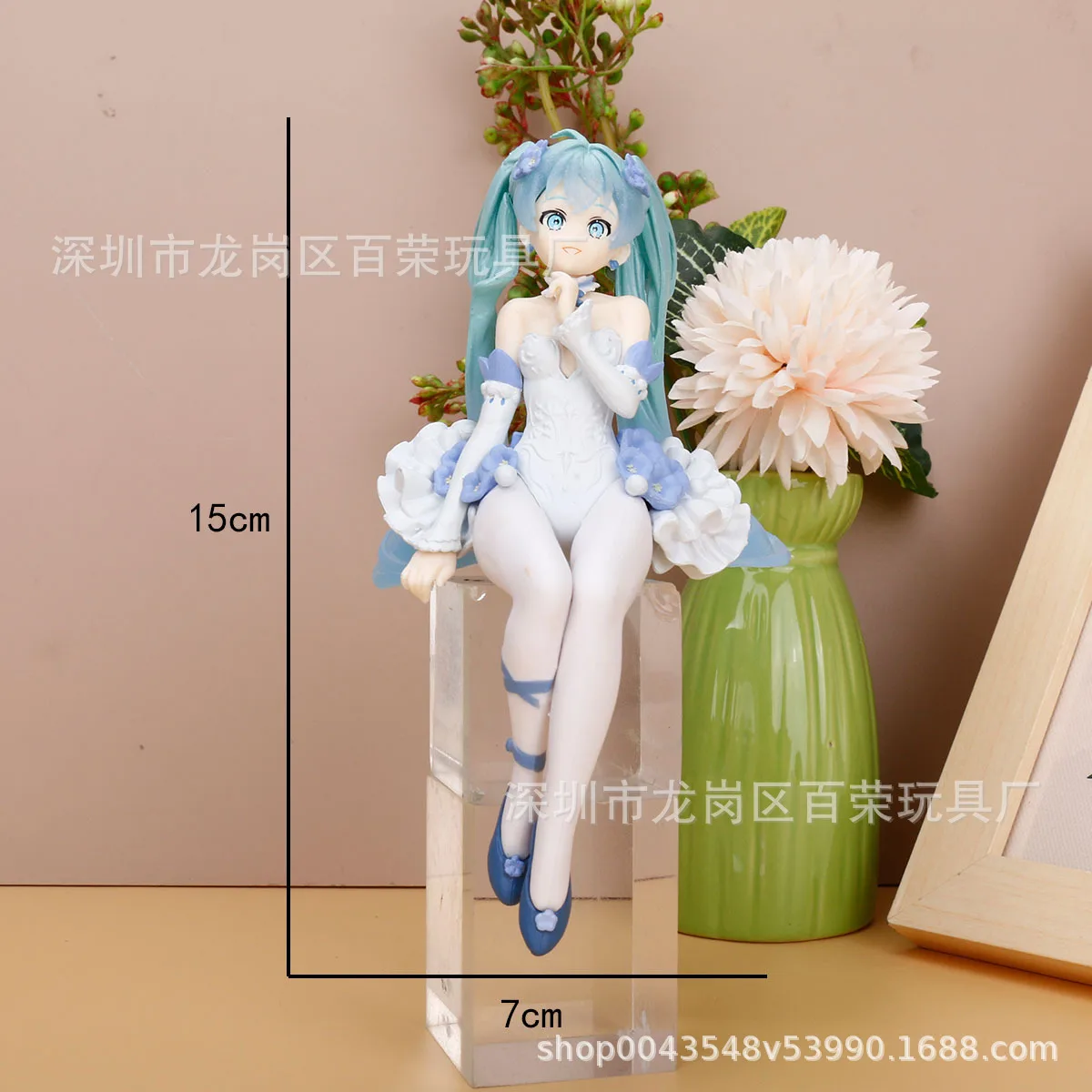 15CM NEW Vocaloid Hatsune Miku Fairy Flower Spirit Figure Anime Kawaii ...