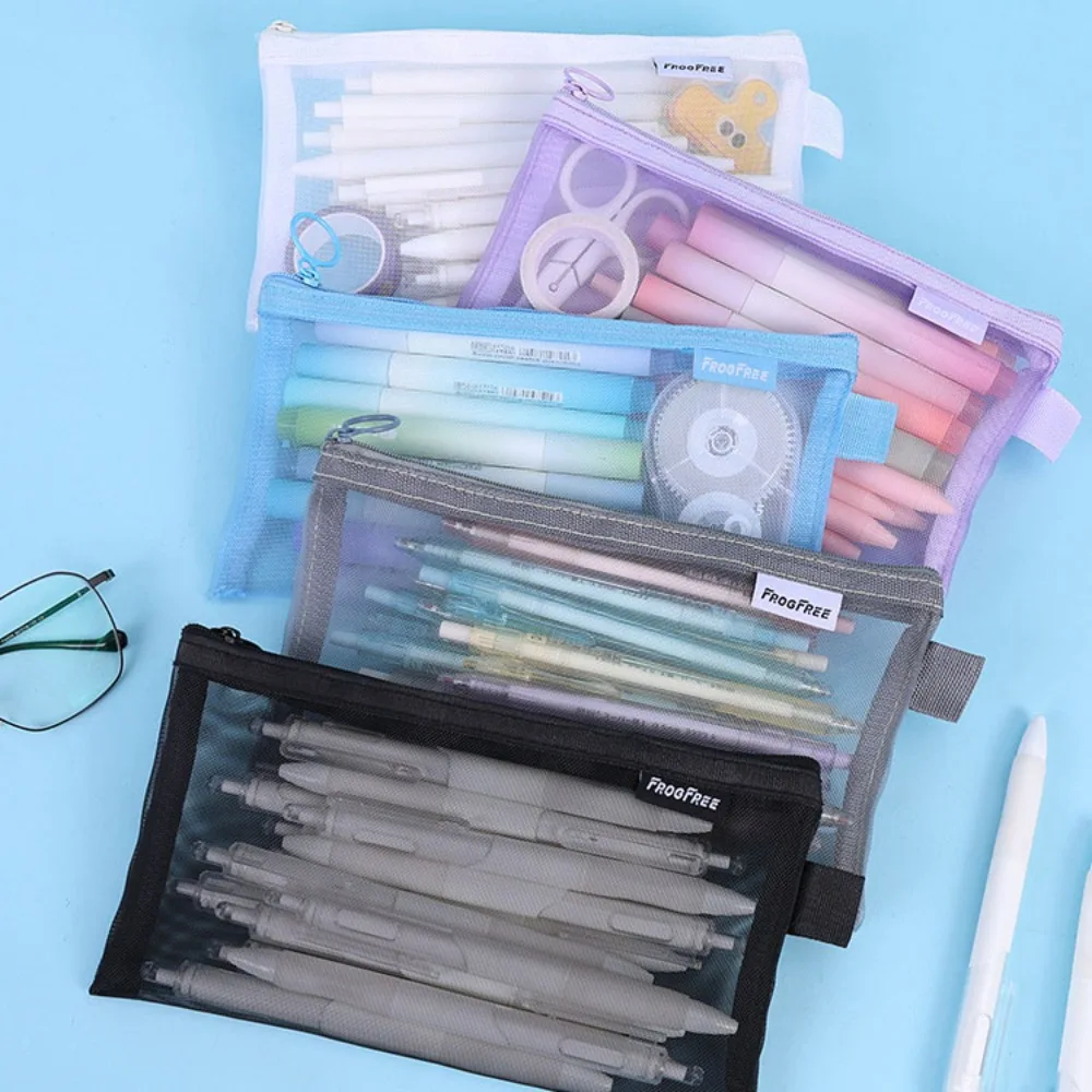 Portable-Large-Capacity-Pencil-Case-Creative-Minimalist-Transparent ...