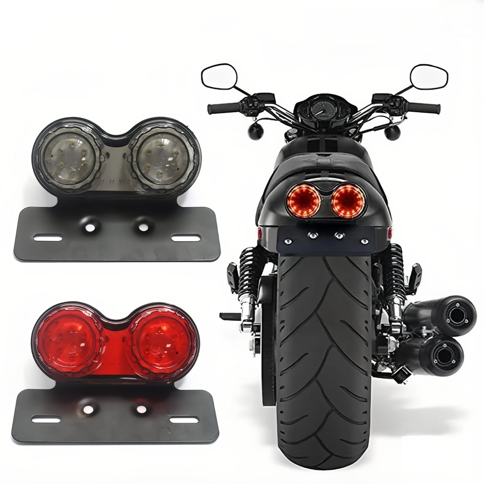 Motorcycle-Modified-LED-Taillights-Brake-Lights-Aluminum-Alloy-Turn ...