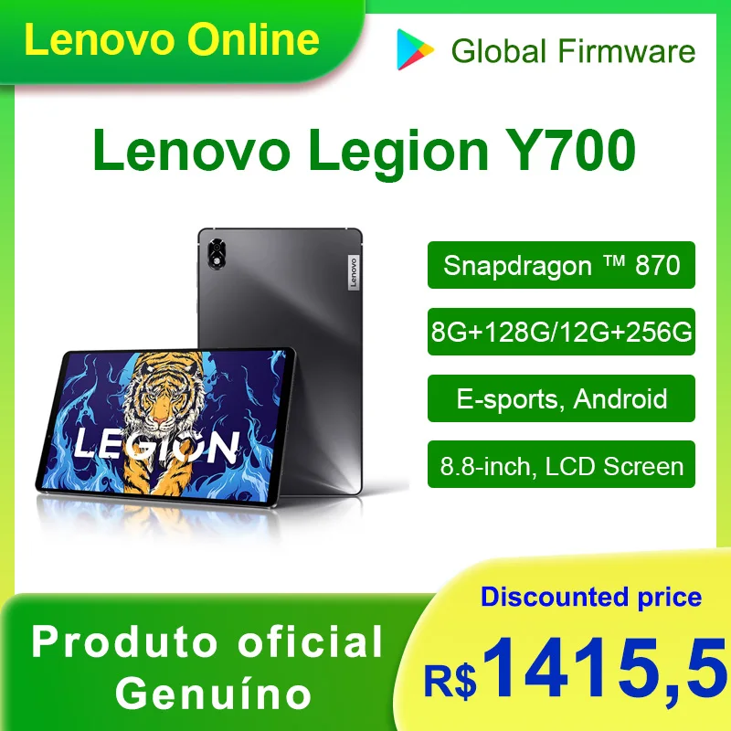 Global Firmware Lenovo LEGION Y700 8GB 128GB Gaming Tablet Legion 8.8 inch 6550mAh 45W Charging ...