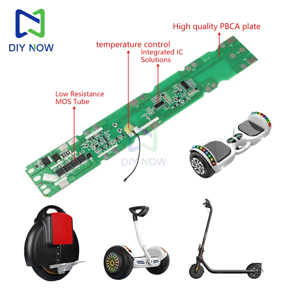 10S 36V 15A 18650 Lithium Battery Protection Board With NTC Temperature ...