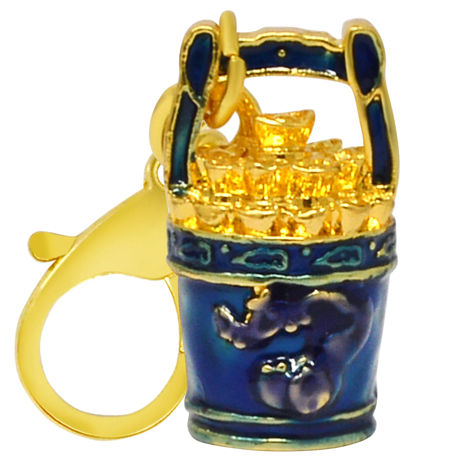 Feng-Shui-Buckets-of-Good-Fortune-Gold-Ingot-Keychains-Yuan-Bao-Amulet ...
