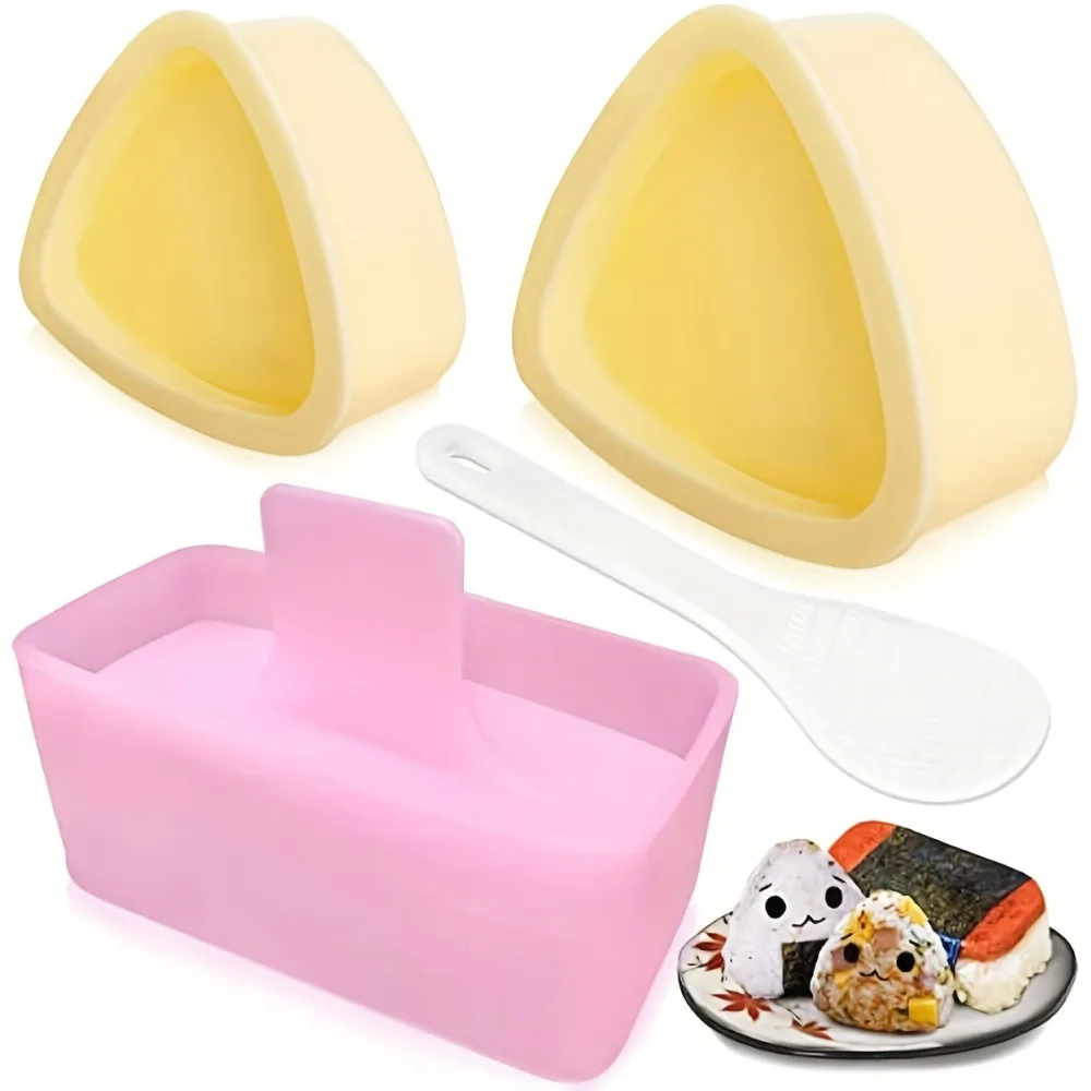 DIY-Sushi-Mold-Maker-New-Food-Press-Non-Stick-Rectangular-Triangle ...
