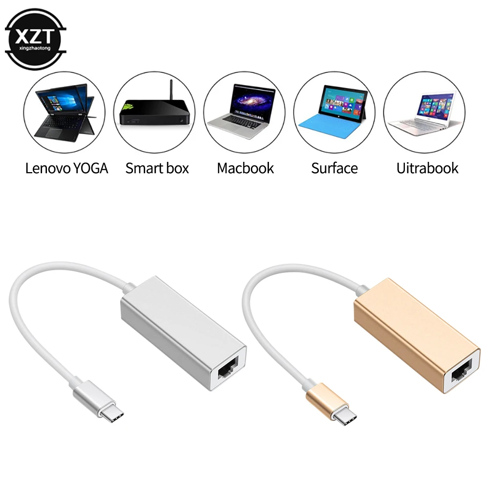 USB-Type-C-to-Ethernet-RJ45-Lan-Network-Card-10-100Mbps-for-MacBook ...