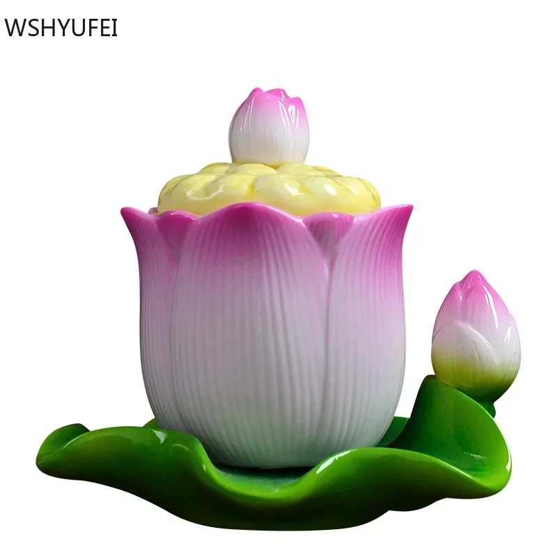 1 pc Chinese Style Buddhism Holy Water Cup Ceramics Guanyin Water ...