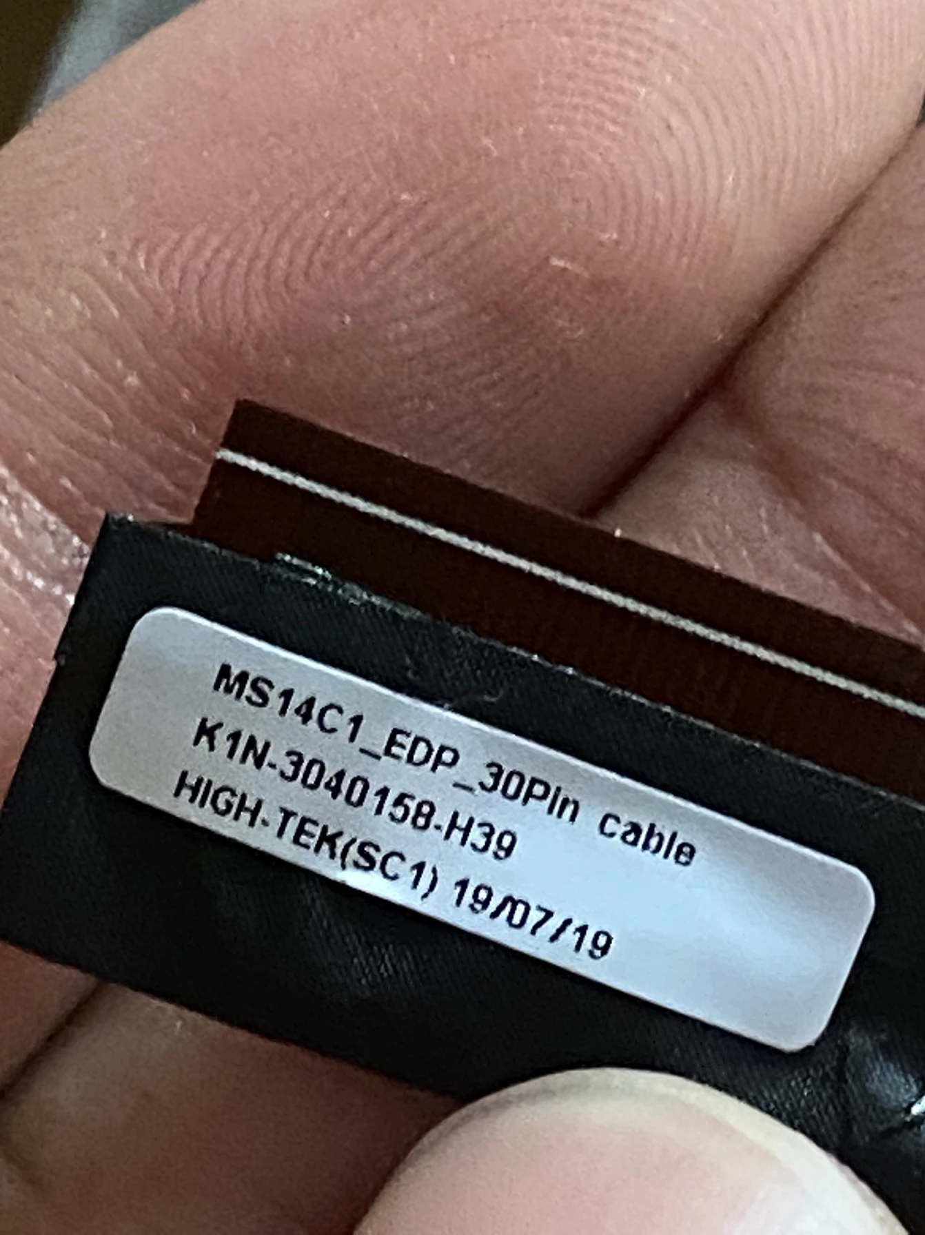Cable lcd MS14C1, MS 14D1, MS 14DK, K1N 3040158 H39, 30 pines|inveter ...