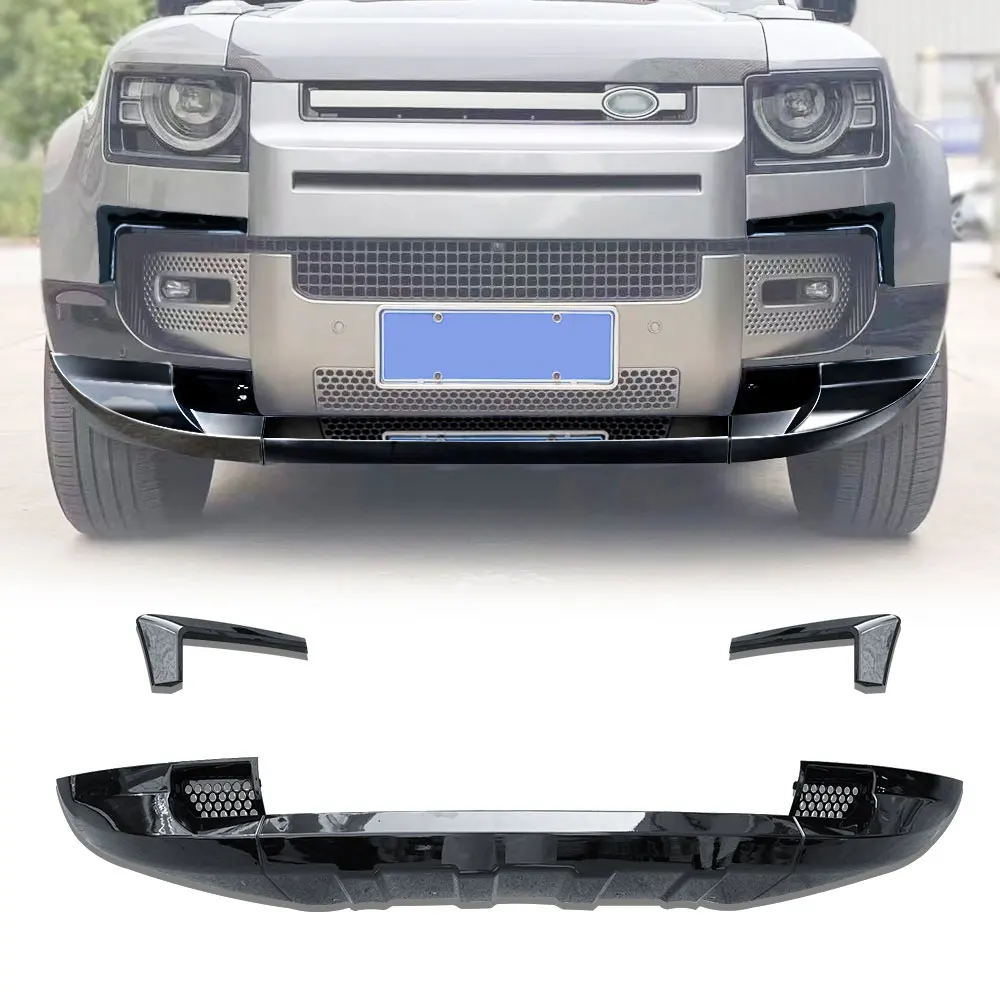 Front-Bumper-Splitter-for-land-rover-defender-2020-2023-Lip-Diffuser ...