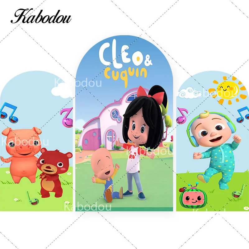 Kabodou-Cleo-And-Cuquin-Arch-Backdrop-Cute-Theme-Arched-Wall-for-Kids ...
