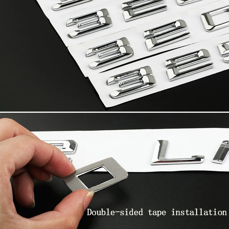 Car 3d Abs Trunk Letters Logo Badge Emblem Styling Decals Sticker For ...