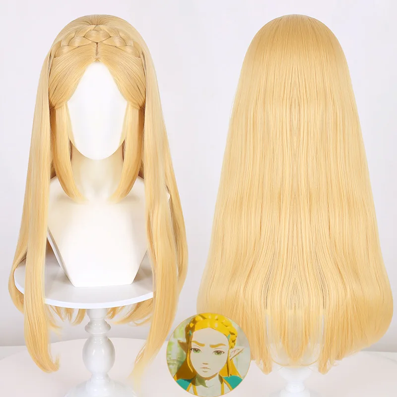 Princess-Zelda-Cosplay-Wig-Long-Golden-Blonde-Braided-Heat-Resistant ...