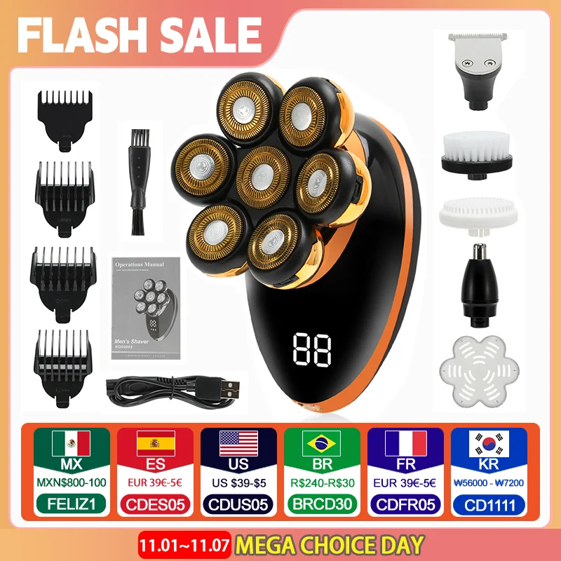 Men-7D-Floating-Men-Electric-Shaver-Wet-Dry-Beard-Hair-Trimmer-Electric ...