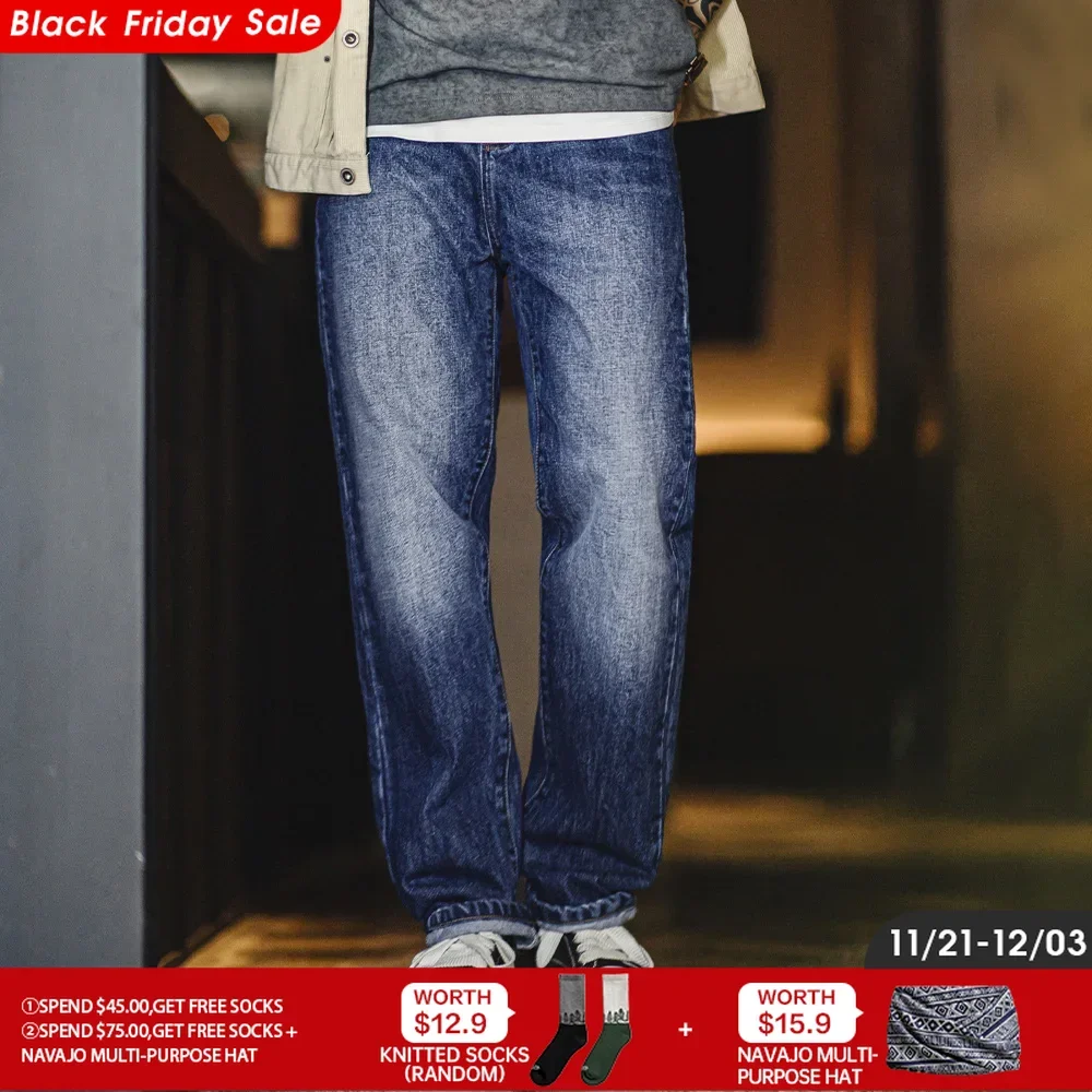 Maden-2024-Vintage-13-5oz-Gradient-Washed-Denim-Jeans-Men-s-Grinding ...