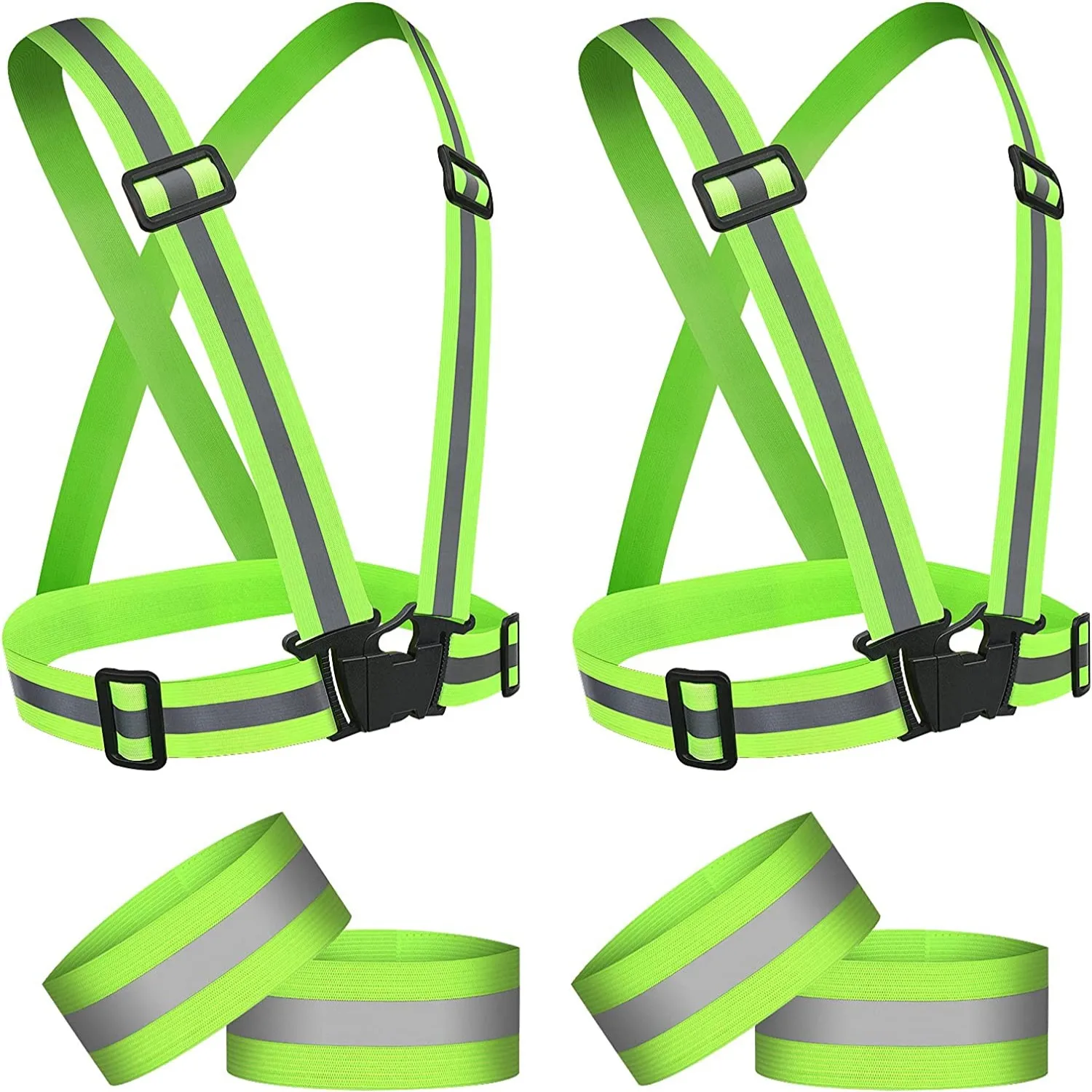 Reflective-Straps-High-Visibility-Highlight-Adjustable-Safety-Vest ...
