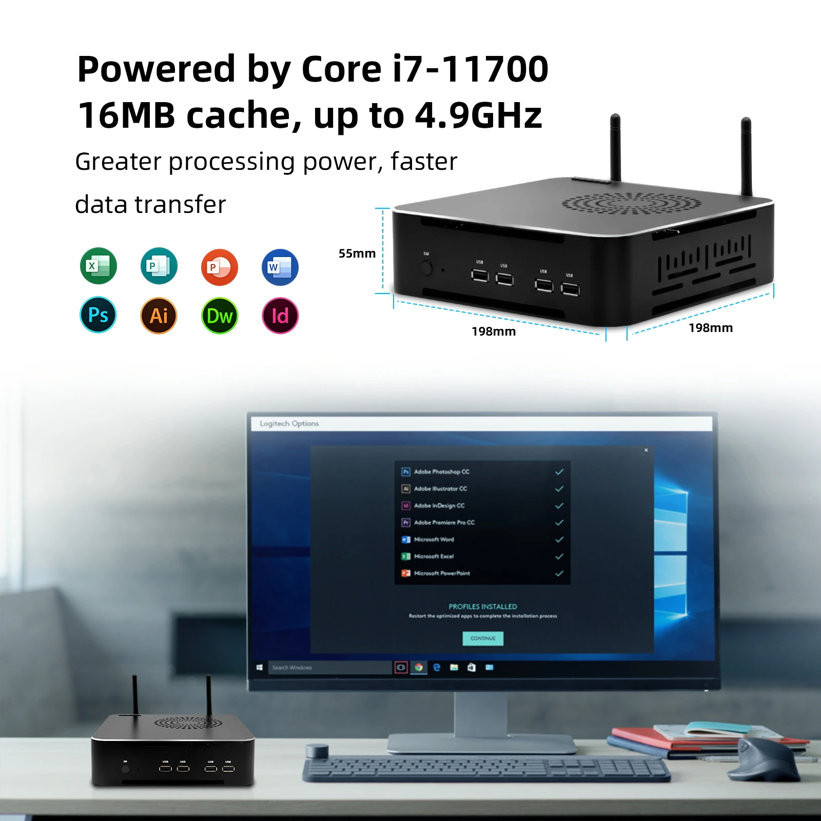 HYSTOU 11th Gen Gaming PC Intel Core i5 9300H i5 9750H i7 11700 DDR4 8G ...