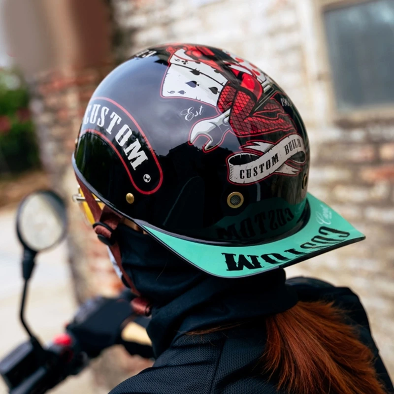 Custom Painted Motorcycle Helmet