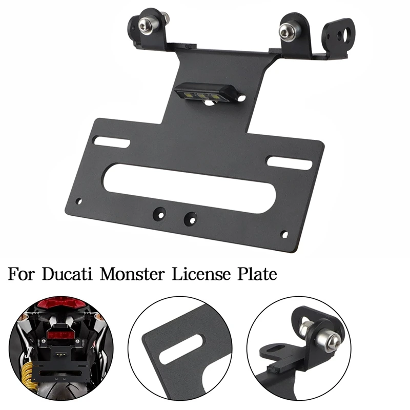 License Plate Holder Bracket Rear Tail Tidy Fender Eliminator Kit For ...
