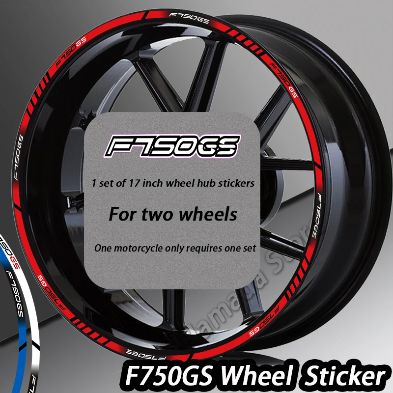 1Set Reflective Motorcycle Wheel Stickers Rim Hub Stripe Decals ...