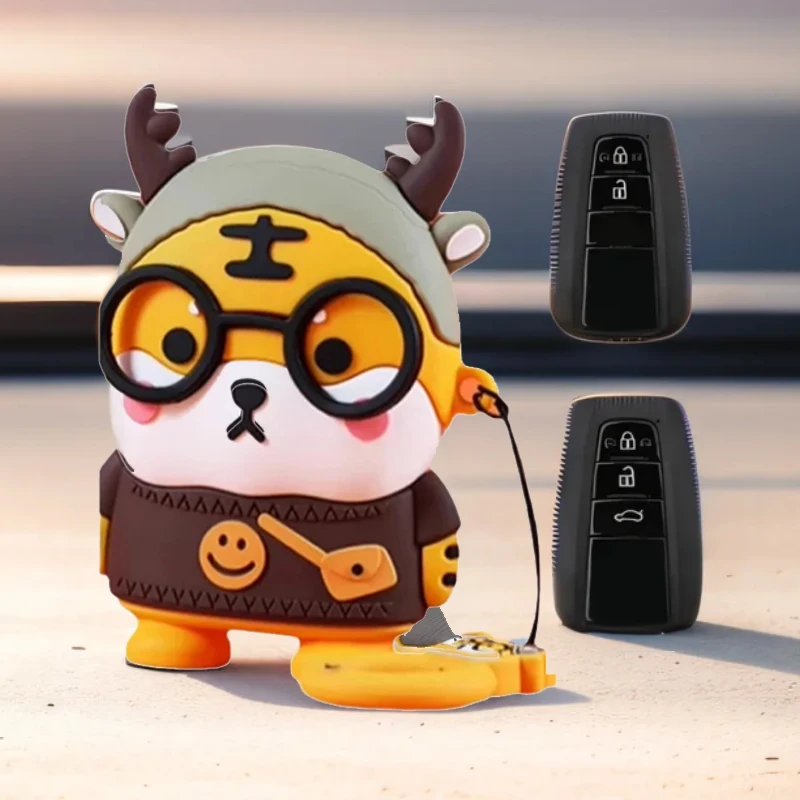 Cartoon-Tiger-For-Toyota-Prius-Camry-Corolla-CHR-RAV4-Land-Cruiser ...