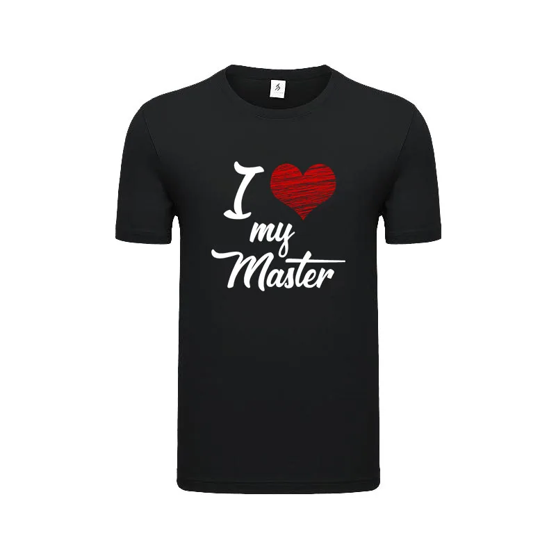 I Love My Master Bdsm Submissive Sub Slave Design Unisex Premium T ...
