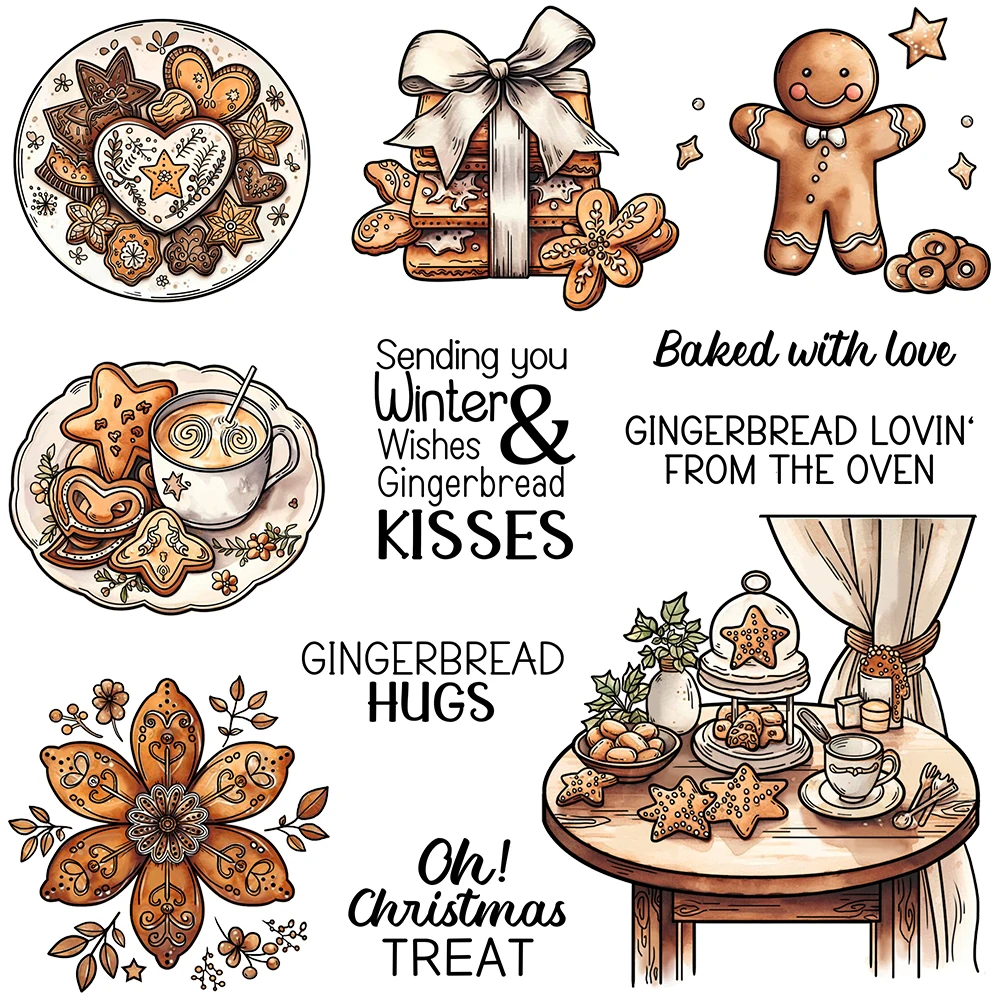 Mangocraft-Sweet-Dessert-Christmas-Gingerbread-Men-Clear-Stamps-DIY ...