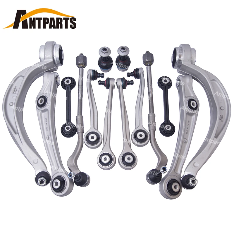 16 PCS Front Suspension Control Arms Kit Ball Joint Assembly For Audi ...