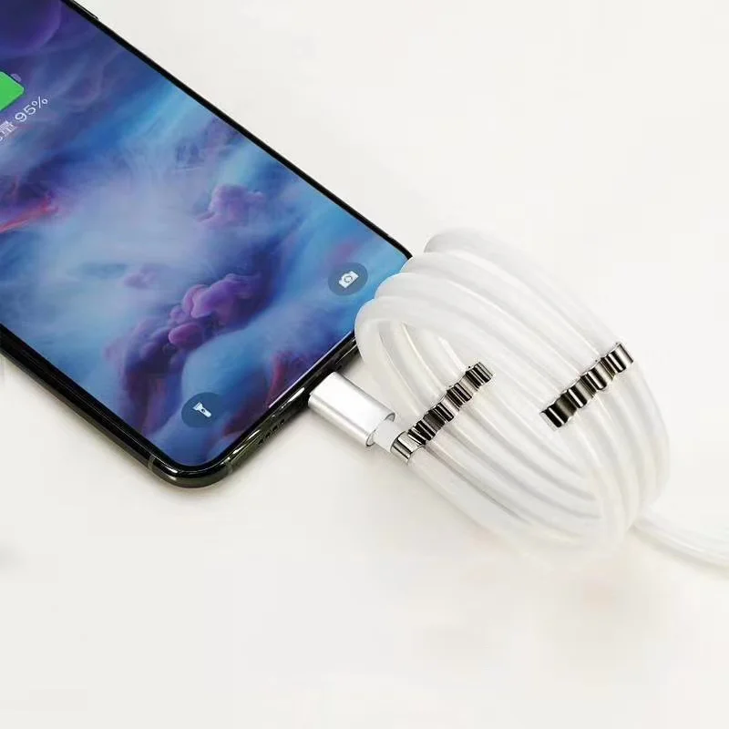 4A-Magic-Rope-Magnetic-Cable-Micro-USB-Type-C-Data-Cord-Mobile-Phone ...
